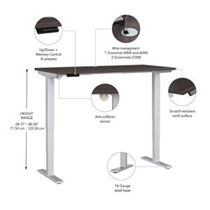 Bush Business Furniture Move 40 Series Electric Height Adjustable Standing Desk, 72W x 30D, Storm Gray