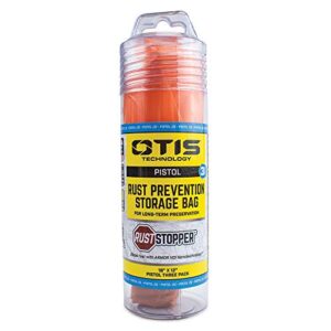 otis technology 3pk pistol- rust stopper rust prevention storage bag, one size