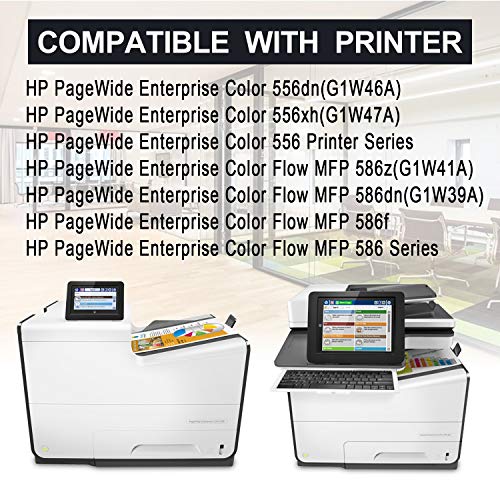 1 Pack 981X Black Remanufactured Ink Cartridge Replacement for HP PageWide Enterprise Color 556dn ,556 Printer Series ,Flow MFP 586dn ,Flow MFP 586f ,Flow MFP 586 Series Printers.