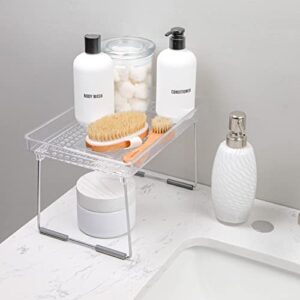 Kenney Storage Made Simple Collapsible Stacking Countertop Shelf, Clear