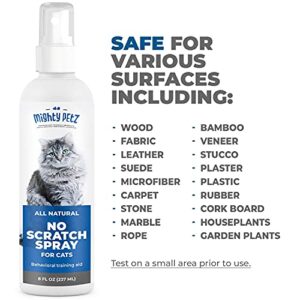 Mighty Petz Cat Repellent Spray for Furniture for Indoor and Outdoor Use – No Cat Scratching Spray – Alcohol Free Cat Deterrent – Cat Spray Behavioral Training Aid – Couch Protector, 8 oz