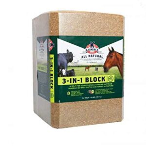 3 in 1 Block for Cattle and Horses, 40 lb