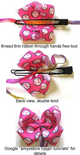 HipGirl Gift Wrapping Supplies - 2ct DIY Hair Bow Maker Hands Free Tool - Make Christmas Bows for Gift Wrapping Yourself. Make the Christmas Wrapping Gift Bows for Christmas Presents Easily