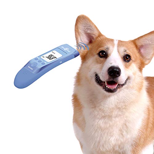 MINDPET-MED Fast Clinical Pet Thermometer for Dogs, Cats, Animals with 3 Switchable Modes (Body, Object Surface Temp,Room), Body Modes accurately Measures pet Ear Temperature, C/F Switchable