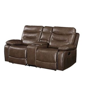 Acme Furniture Aashi Love Seats, Brown