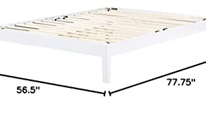 South Shore Vito Platform Bed-Full-White