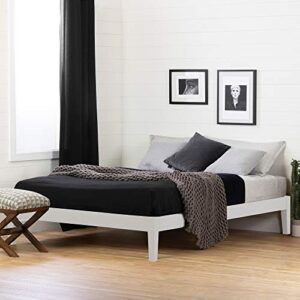 south shore vito platform bed-full-white