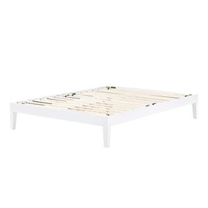 South Shore Vito Platform Bed-Full-White