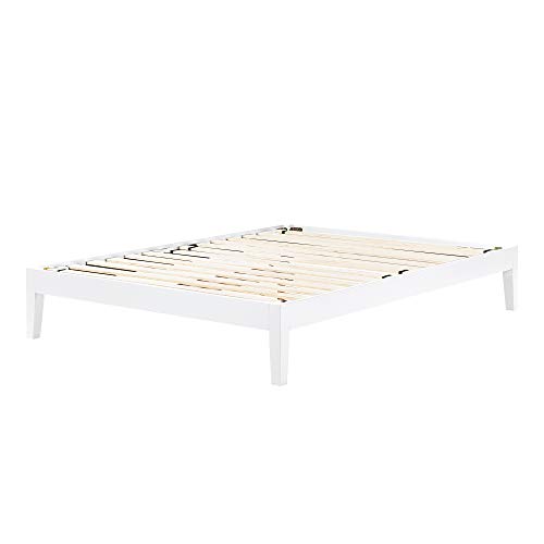 South Shore Vito Platform Bed-Full-White