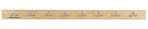 childcraft wall mount coat rack strip, 8 hooks, 59-1/2 x 1-7/8 x 4 inches