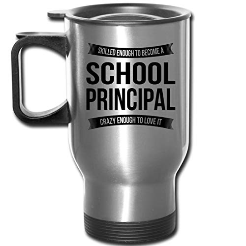 Shirt Luv School Principal Travel Mug Gifts - Funny Appreciation Thank You For Men Women New Job 14 oz Mug Silver