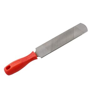 rural365 farrier rasp file and rubber handle - mini rasp hoof file equine hoof rasp for horses, pig hoof file, goat rasp