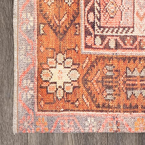 nuLOOM Tena Tribal Area Rug, 6' Square, Orange