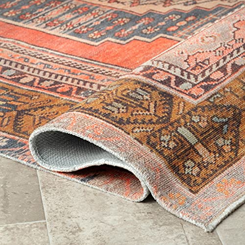 nuLOOM Tena Tribal Area Rug, 6' Square, Orange