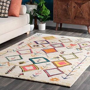 nuloom vivian moroccan area rug, 4' x 6', multi