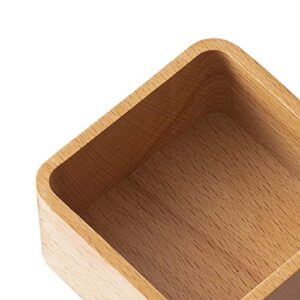 Czlsd Small Wooden Box Solid Wood Jewelry Box Jewelry Storage Box Desktop Finishing Box Storage Box