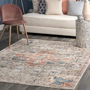 nuloom astra persian vintage area rug, 10' x 14', beige