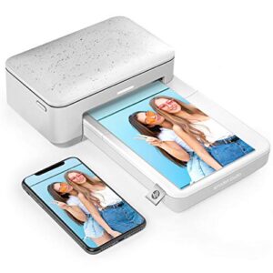 hp sprocket studio photo printer – personalize & print, water- resistant 4x6" pictures (3mp72a)