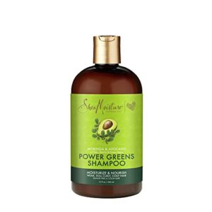 shea moisture moringa avocado power greens shampoo, 13 fz