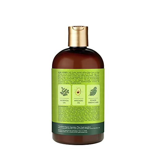 SHEA MOISTURE Moringa Avocado Power Greens Shampoo, 13 FZ