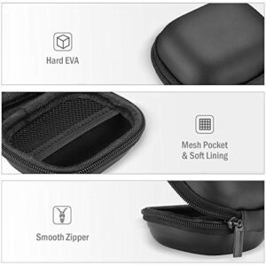 ProCase Compatible for AirPods Pro 2 2022 / AirPods 3 2021 / AirPods Pro 1 / Jabra Elite 75t / Beats Studio Buds, Hard Travel Carrying Case Storage Pouch Bag for Earbuds Earphones Headphones -Black