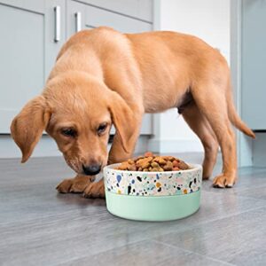 Now House for Pets by Jonathan Adler Jonathan Adler: Now House Terrazzo Standard Bowl, 6.75" | Dishwasher Safe, Easy to Clean Dog Bowl | Great for Dry Dog Food and Wet Dog Food or Water