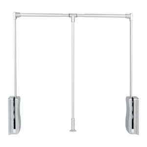 pull down closet rods, adjustable 35-48 inch wardrobe rail lift collapsible closet rod aluminium retractable wardrobe hanger clothing rail closet lift organizer storage lift for wardrobe bedroom