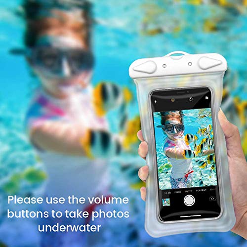 Cambond Waterproof Phone Pouch Compatible with iPhone, Universal Waterproof Phone Case for iPhone 13 12 Pro Max, 11 XS XR X 8, Lanyard Dry Bag for Snorkeling Pool Beach Kayaking Travel, 5 Pack