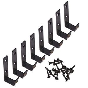 run pack of 8 black iron storage hooks coat clothes hangers bunk bed ladder hooks brackets