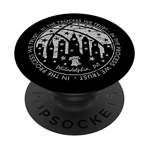 PHI Trust the Process Trusted Philadelphia Basketball Philly PopSockets PopGrip: Swappable Grip for Phones & Tablets