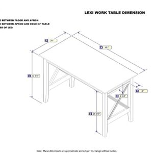 AFI Lexi Writing Desk White