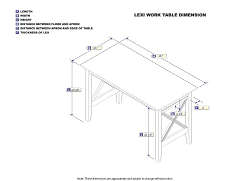 AFI Lexi Writing Desk White