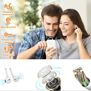 ZDAGO [2Pack] 3.5mm Headphones,Aux Earphones,Headphones with Microphone and Volume Control Compatible with Phone 6,pad,Computer,MP3,MP4