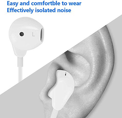 ZDAGO [2Pack] 3.5mm Headphones,Aux Earphones,Headphones with Microphone and Volume Control Compatible with Phone 6,pad,Computer,MP3,MP4