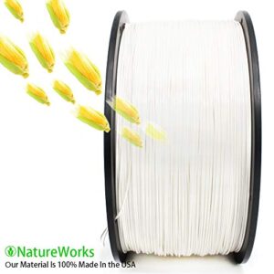 RepRapper White PLA Filament for 3D Printer & 3D Pen 1.75mm (+- 0.03mm) 6.6lb (3kg)