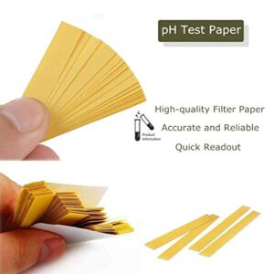 3 Pack pH.1-14 Test Paper Extensive Test Paper Litmus Test Paper 240 Strips pH Test with Storage Case for Saliva Urine Water Soil Testing Pet Food and Diet pH Monitoring (3 Pack with Storage Case)