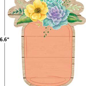 Teacher Created Resources Rustic Bloom Mason Jars Accents (TCR8551)