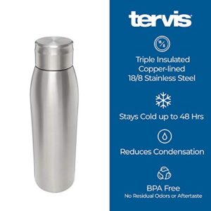 Tervis Peanuts-Charlie Stripe Triple Walled Insulated Tumbler, 17 oz Water Bottle, Stainless Steel