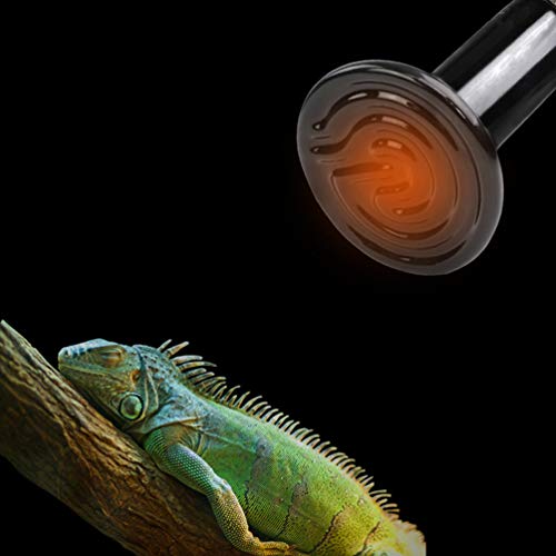 balacoo Heat Lamp Bulbs Reptile Heat Lamp Bulb - 150W Ceramic Heating Light E27 No Harm Heat Emitter Bulbs for Lizard Turtle Scorpion Terrarium Brooder 2Pcs Dome Light Bulb