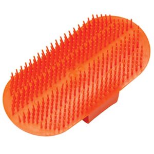 Weaver Livestock MASSAGE BRUSH, Orange