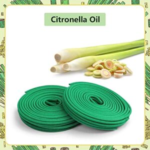 Citronella Coils, 48 PCS Citronella Incense with Coil Holder, Suitable for Outdoor Use, Pool Side, Patio, Porches