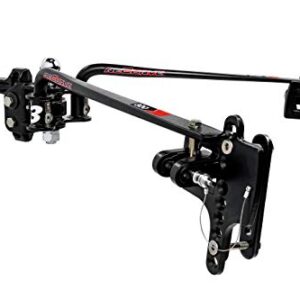 Camco Eaz-Lift ReCurve R3 800lb Weight Distribution Hitch | Features 1,000lb Max Tongue Weight Rating, 2-5/16-inch Ball has a 15,000lb Max Rating, and Adjustable Sway Control | (48782)