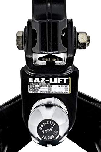 Camco Eaz-Lift ReCurve R3 800lb Weight Distribution Hitch | Features 1,000lb Max Tongue Weight Rating, 2-5/16-inch Ball has a 15,000lb Max Rating, and Adjustable Sway Control | (48782)