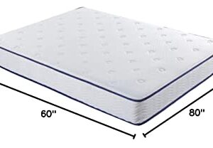 Olee Sleep 9 Inch Breeze Gel Infused Memory Foam Innerspring Mattress, Mattress in a Box, CertiPUR-US Certified, Queen