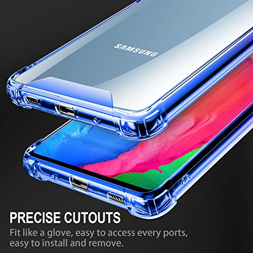 SALAWAT Galaxy S20 Case, Clear Galaxy S20 Case Cute Gradient Slim Phone Case Cover Reinforced TPU Bumper Shockproof Protective Case for Samsung Galaxy S20 6.2 Inch 2020 (Purple Blue)