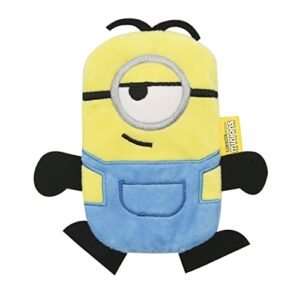 minions: the rise of gru stuart plush flat crinkle dog toy | no stuffing dog toy| gifts fans and their pets | officially licensed pet product from universal studios