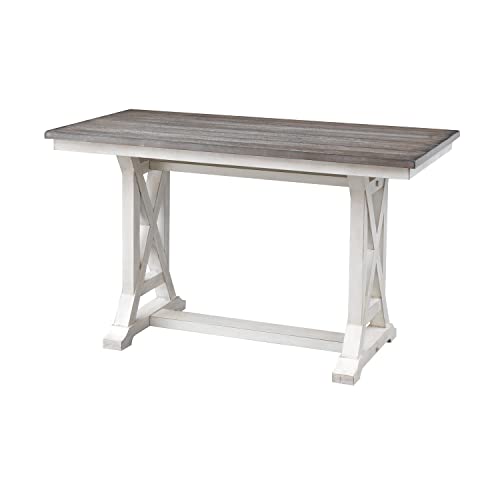 Coast to Coast Bar Harbor II Counter Height Dining Table, Cream, 30" D x 60" W x 36" H