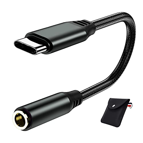 YUANBAI USB C to 3.5mm OnePlus 9 10 Pro Headphone Jack Adapter, USB Type C to 3.5mm Aux Audio Adapter DAC USB C Headphone Adapter for Samsung S22 S21 Ultra S20 FE A53 Google Pixel 6a 6 Pro iPad Air 5