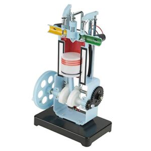 ywbl-wh 4 stroke diesel hand crank model, diesel engine combustion engine model physics mechanics experiment teaching instrument, poster mockup