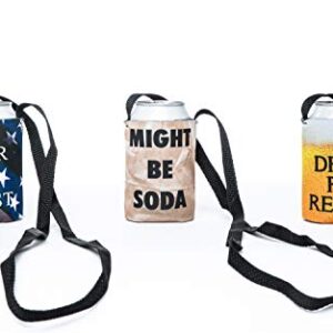 Beer Can Slim Coolie (Lanyard 3-Pack)